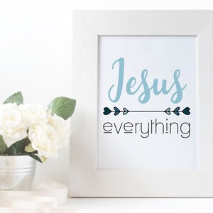 Jesus Over Everything SVG, Faith SVG, Inspirational Quotes, Png, Dxf ...