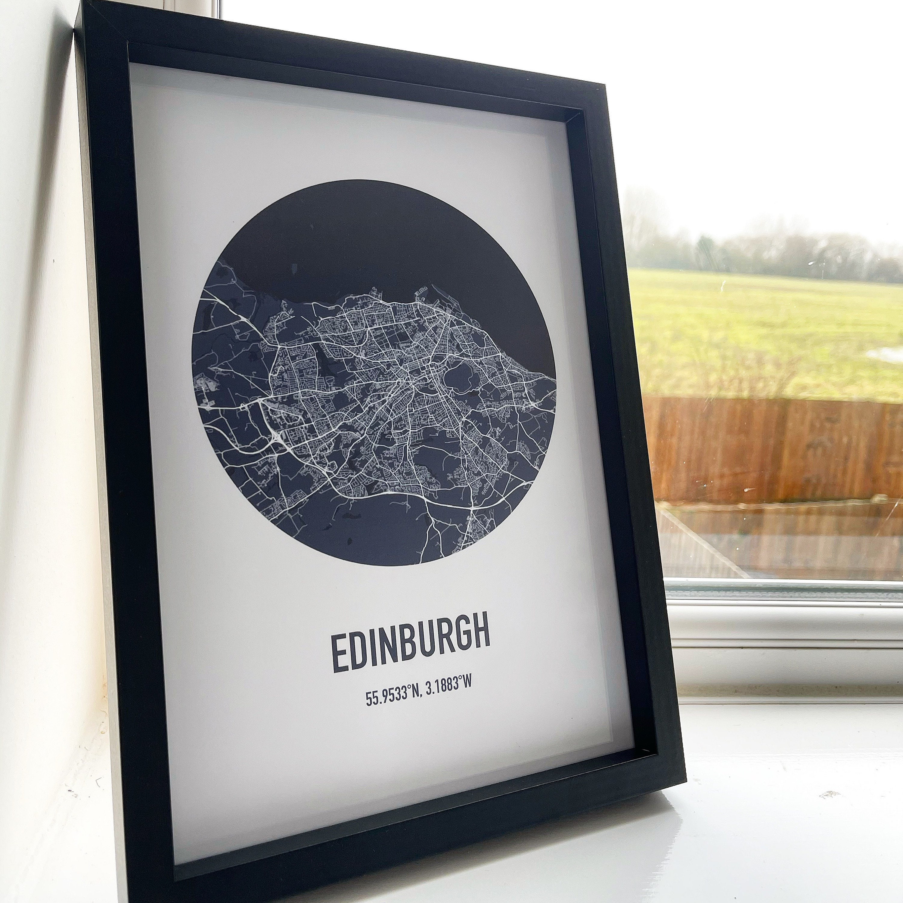 Personalised Map Poster Style 2 - Etsy UK