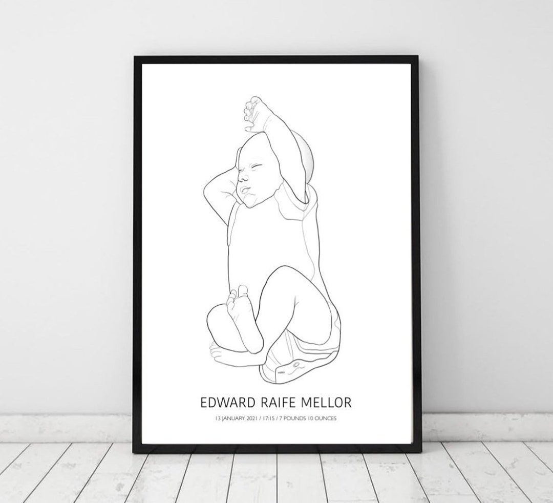 Newborn Baby Print - Etsy