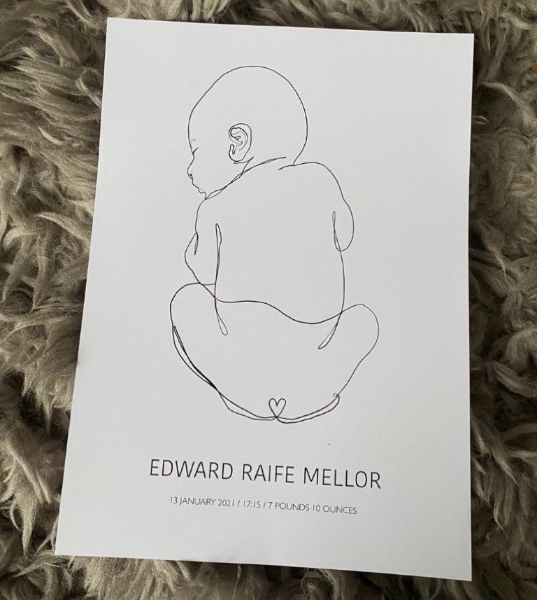 Newborn Baby Print - Etsy