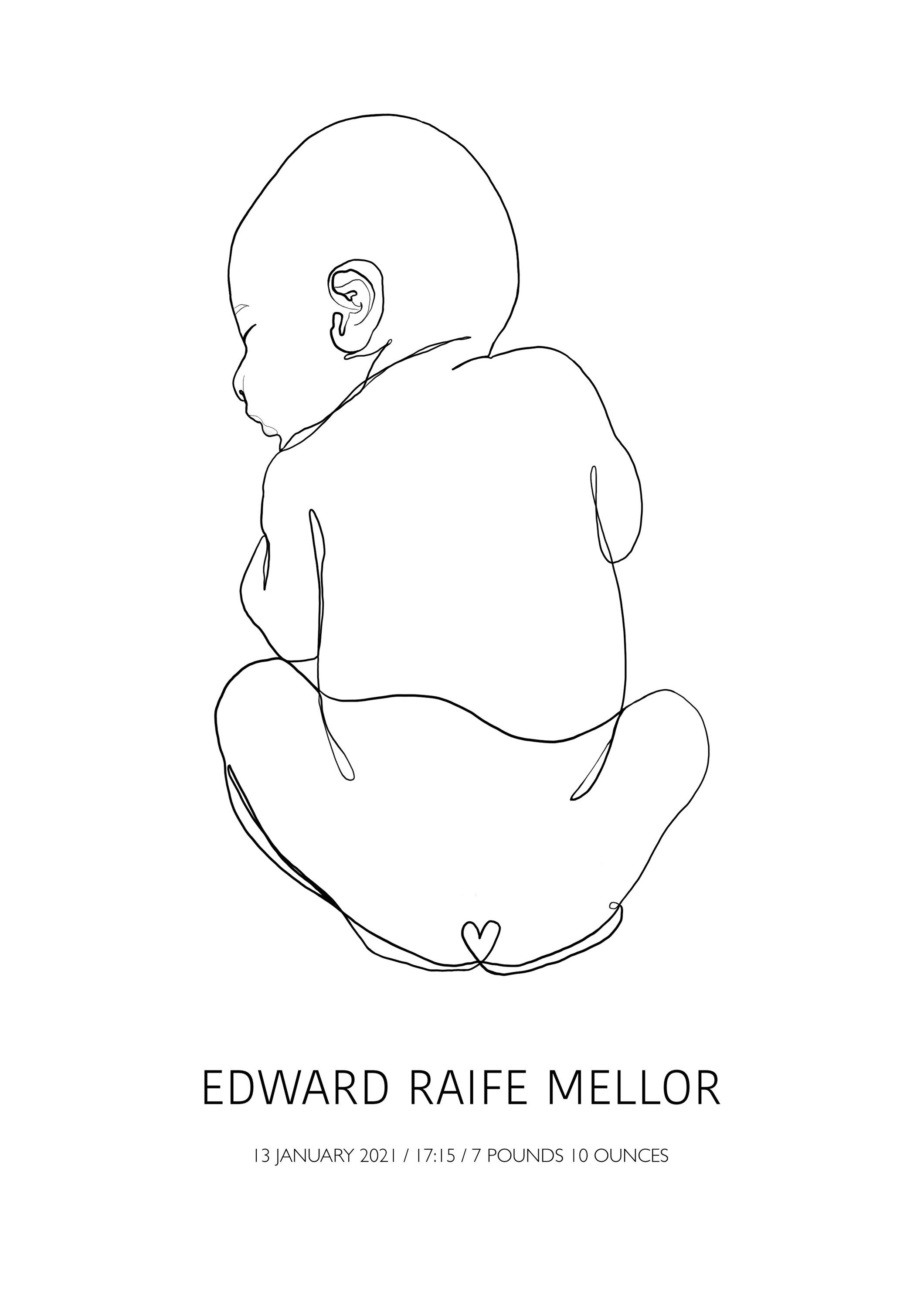 Newborn Baby Print - Etsy