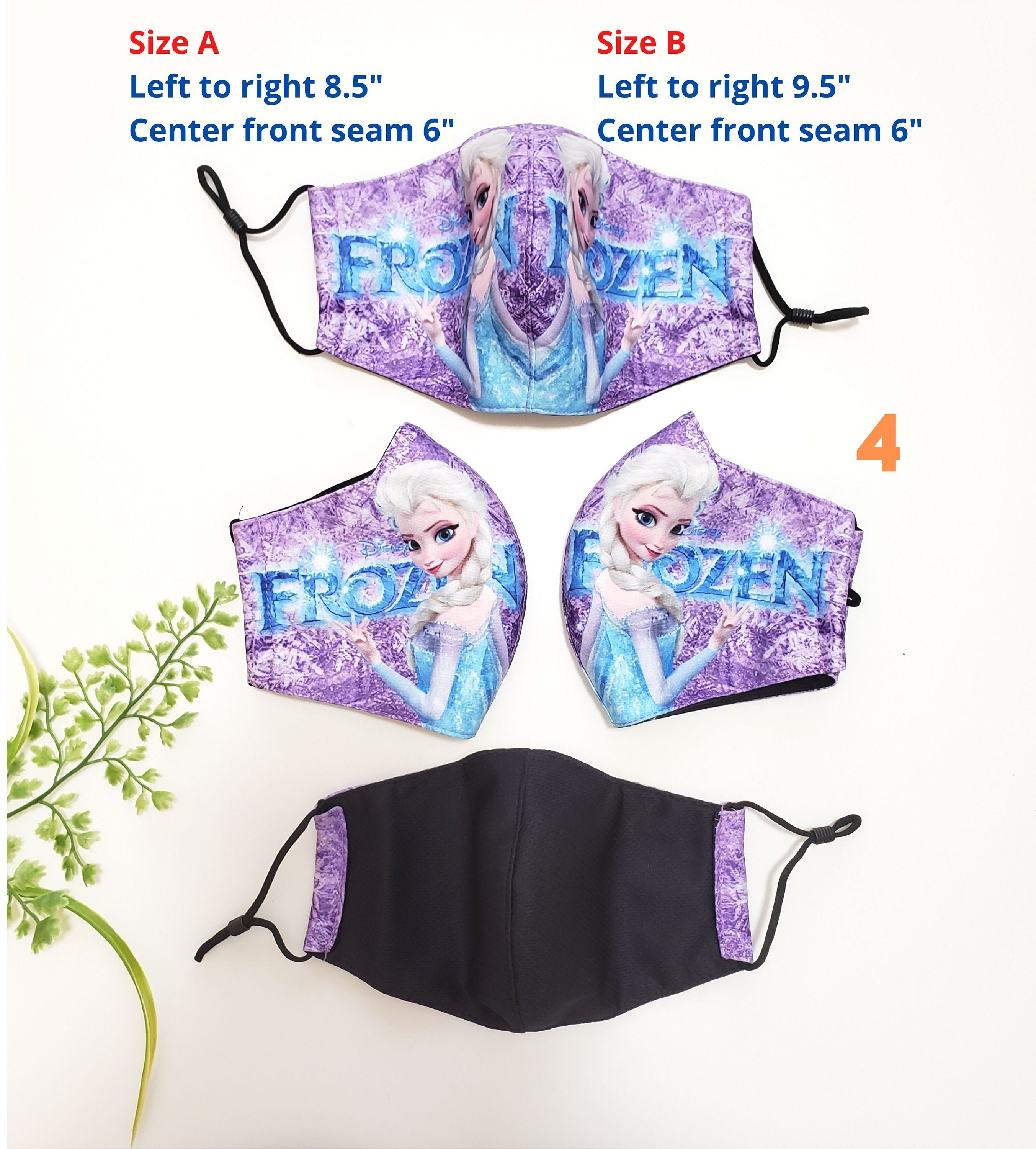 Disney Frozen Elsa Anna Kids Girl Face Masks Washable Reusable - Etsy ...