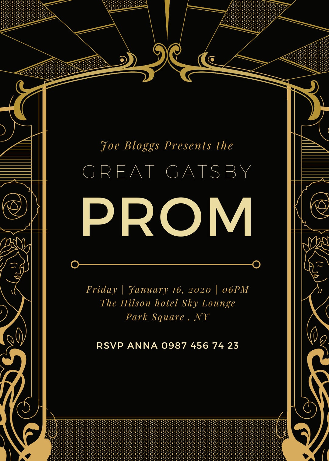 Great Gatsby Invitation - Etsy