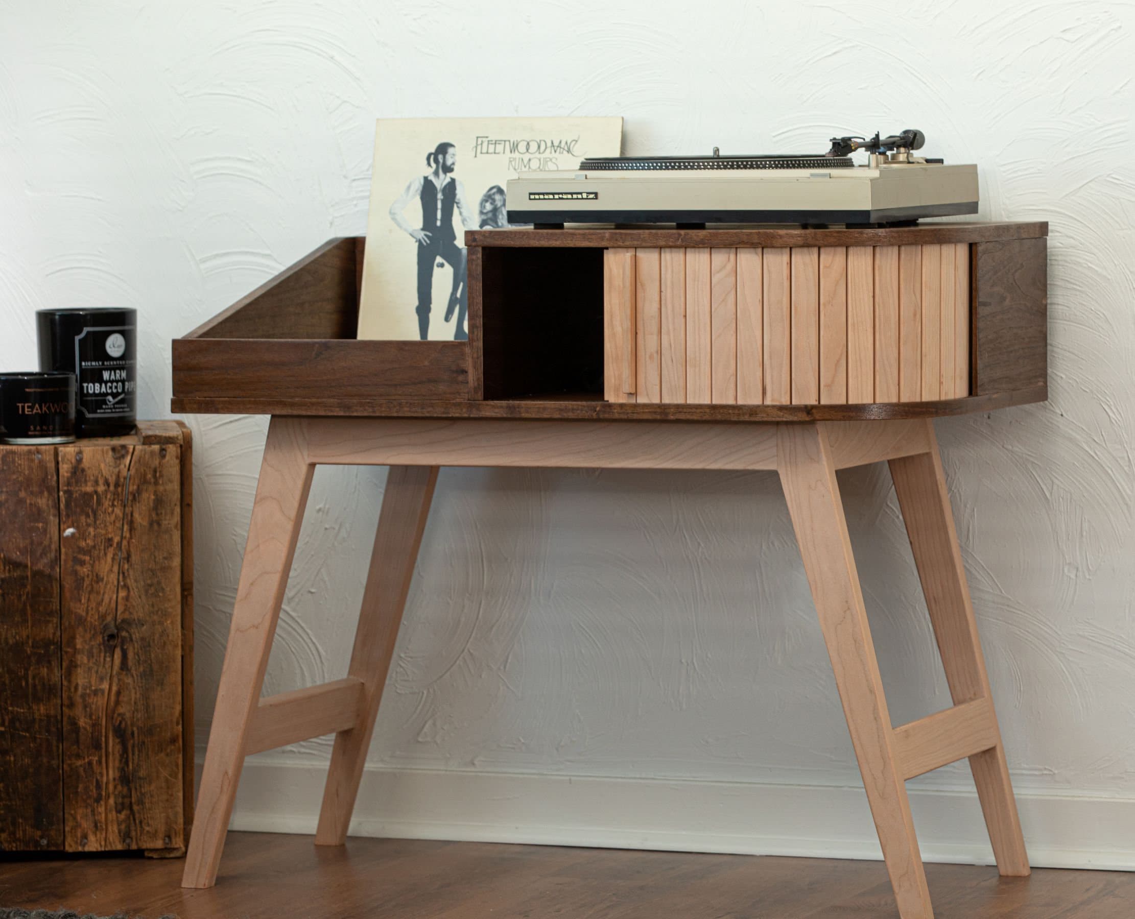 Turntable Stand With Record Storage - Etsy Canada