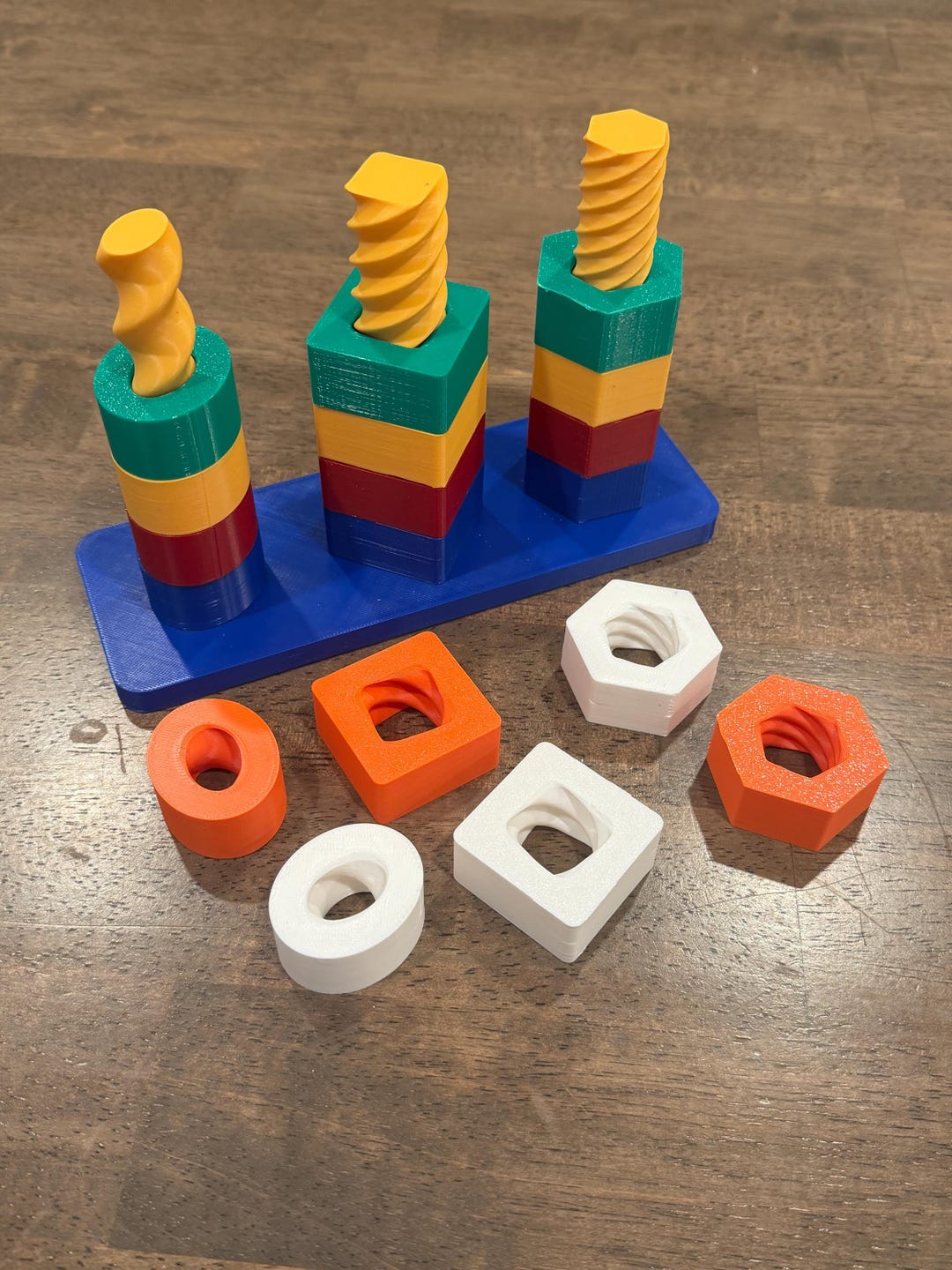 Montessori-inspired Shape Sorting & Stacking Toy | 3D Printed ...