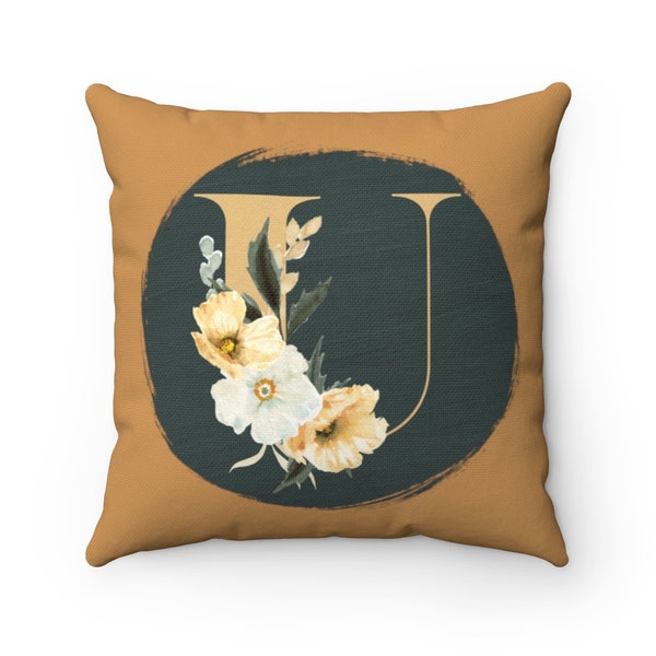 Initial Cushion - Etsy
