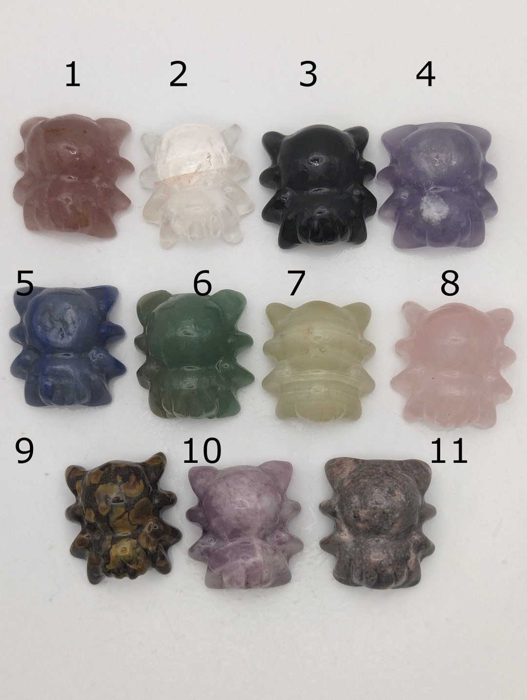Spider Chonky Cute Kawaii Spooders Lots of Materials Natural Crystal ...