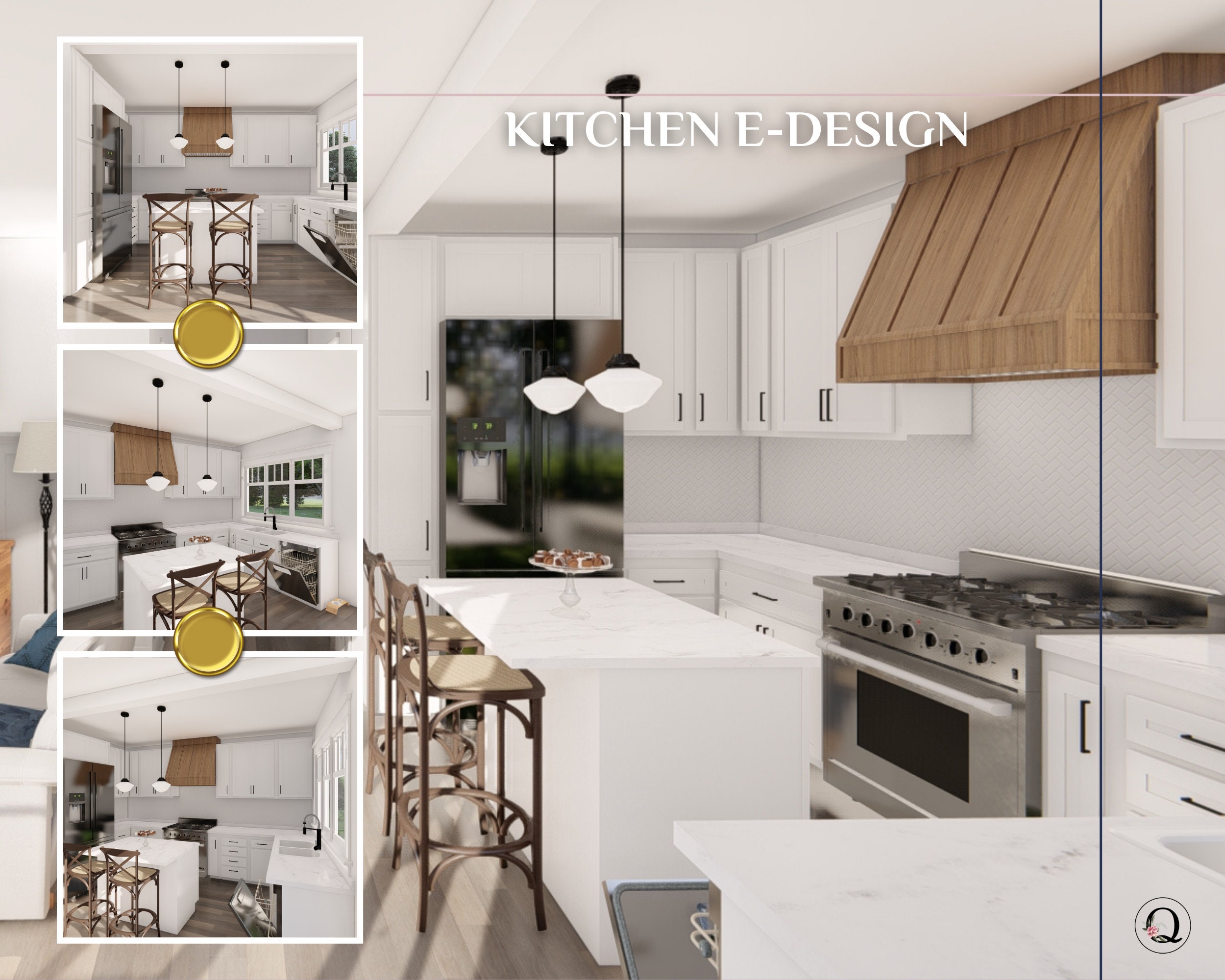 Custom Kitchen Design, Online Interior Design, Virtual Interior Design ...