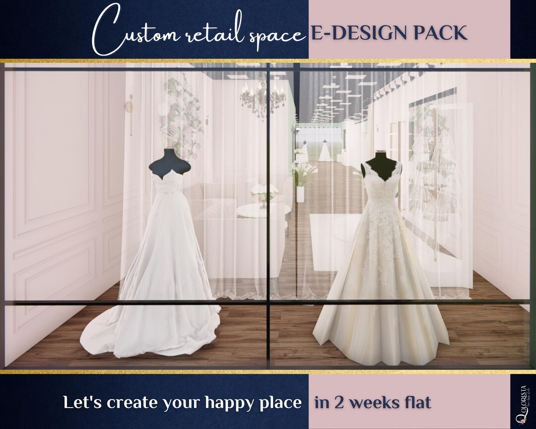 Custom Retail Space E-design: 3D Renderings & Layout - Etsy