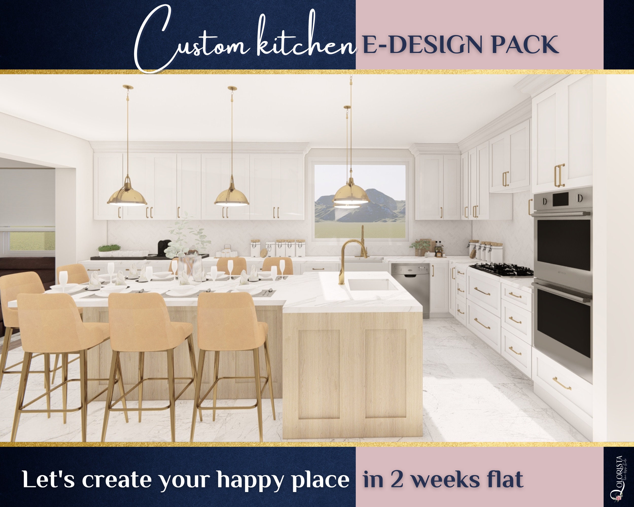 Custom Kitchen Design, Online Interior Design, Virtual Interior Design ...