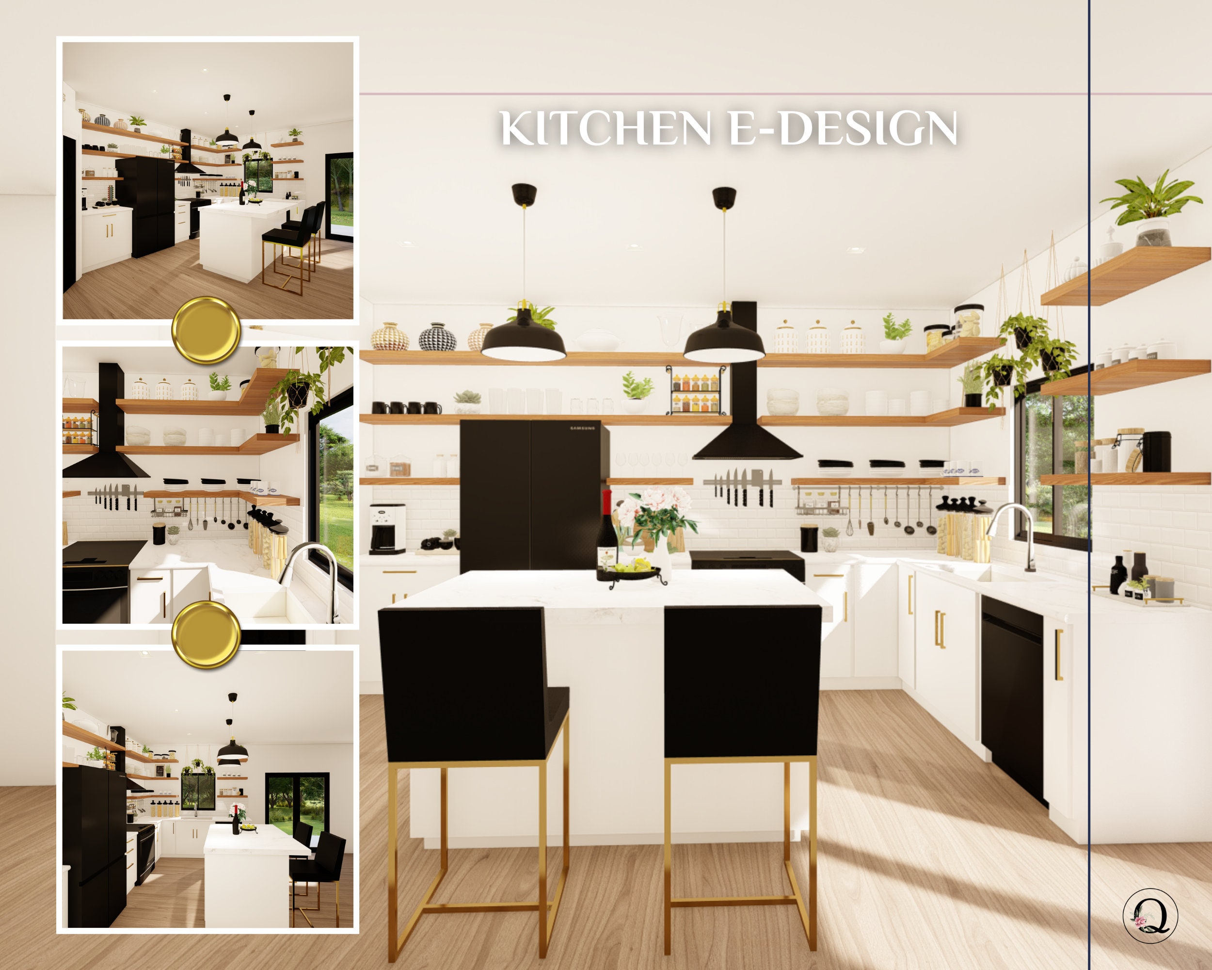 Custom Kitchen Design, Online Interior Design, Virtual Interior Design ...
