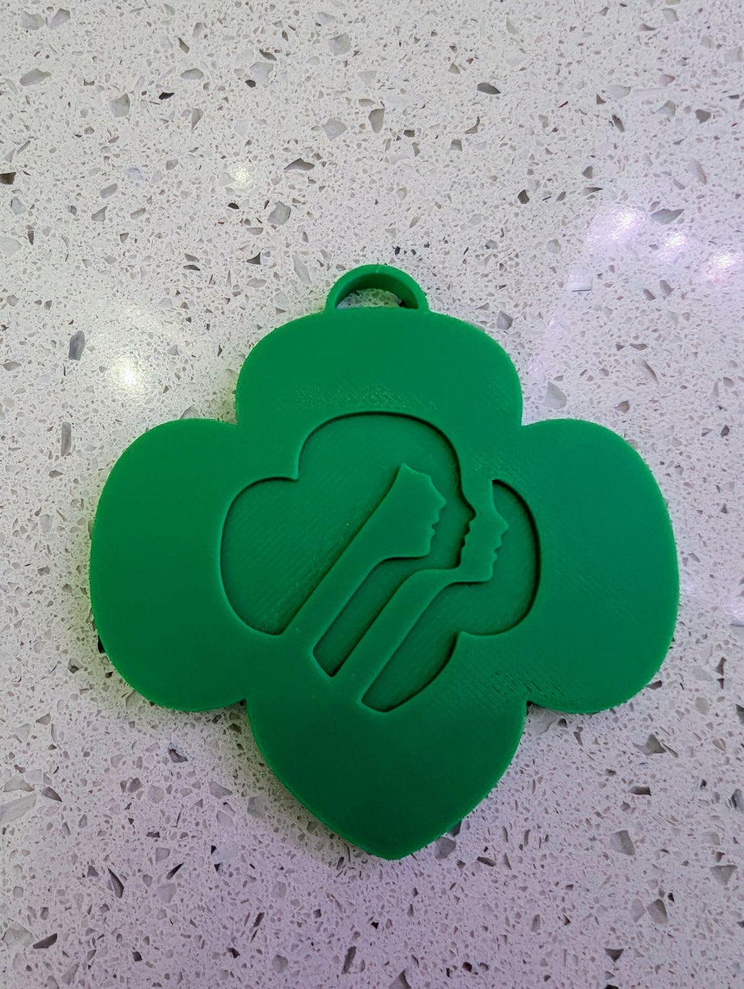 Girl Scout Keychain Ornament Charm Keepsake Gift Personalized Front and ...