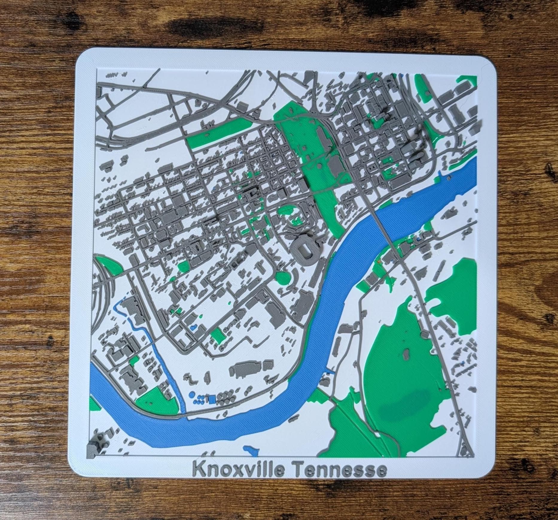 Custom 3D Printed City Street Map: Personalized Wall Art - Etsy