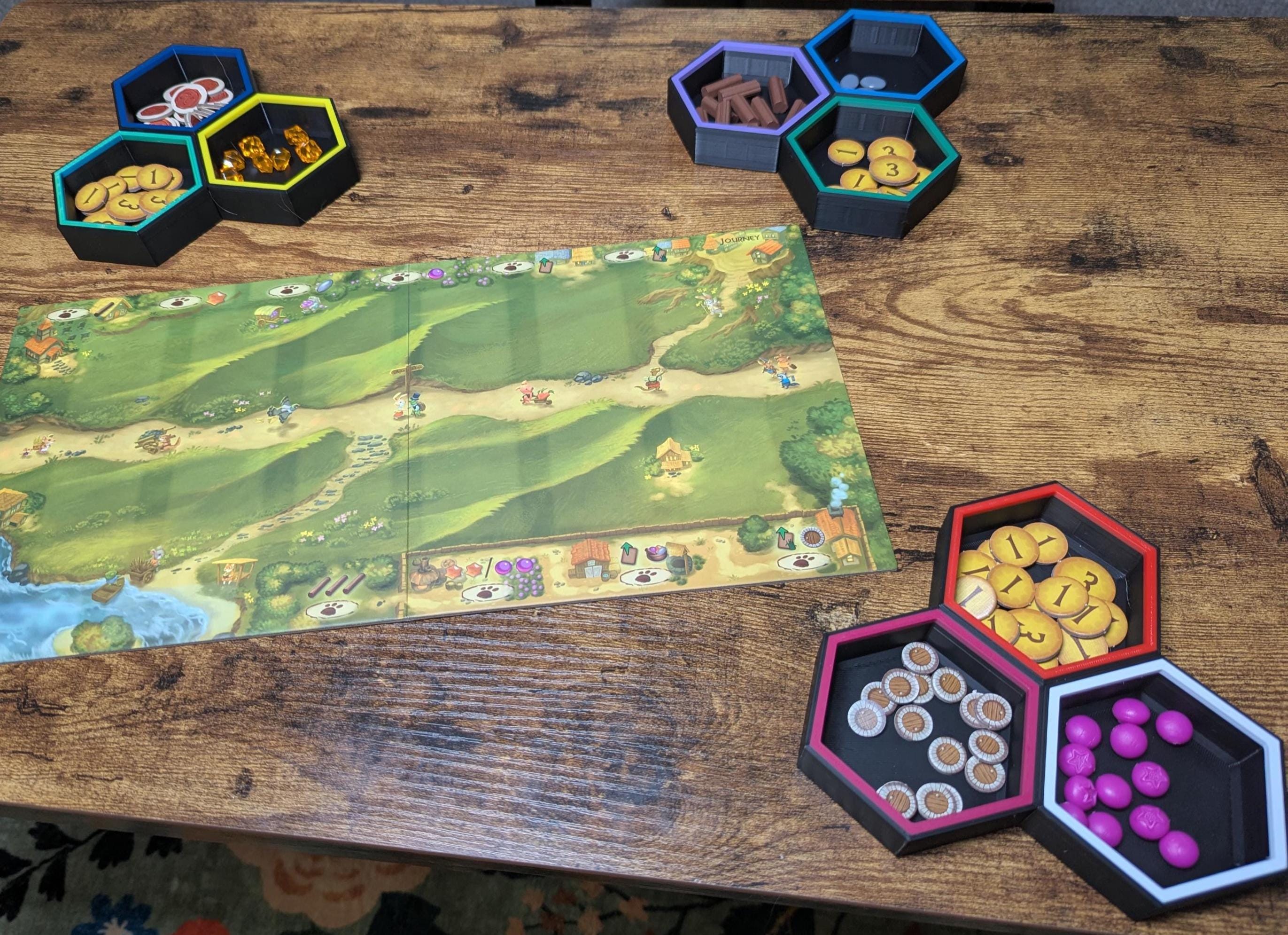 Magnetic Board Game Token Trays With Lids - Customizable Colors - Etsy