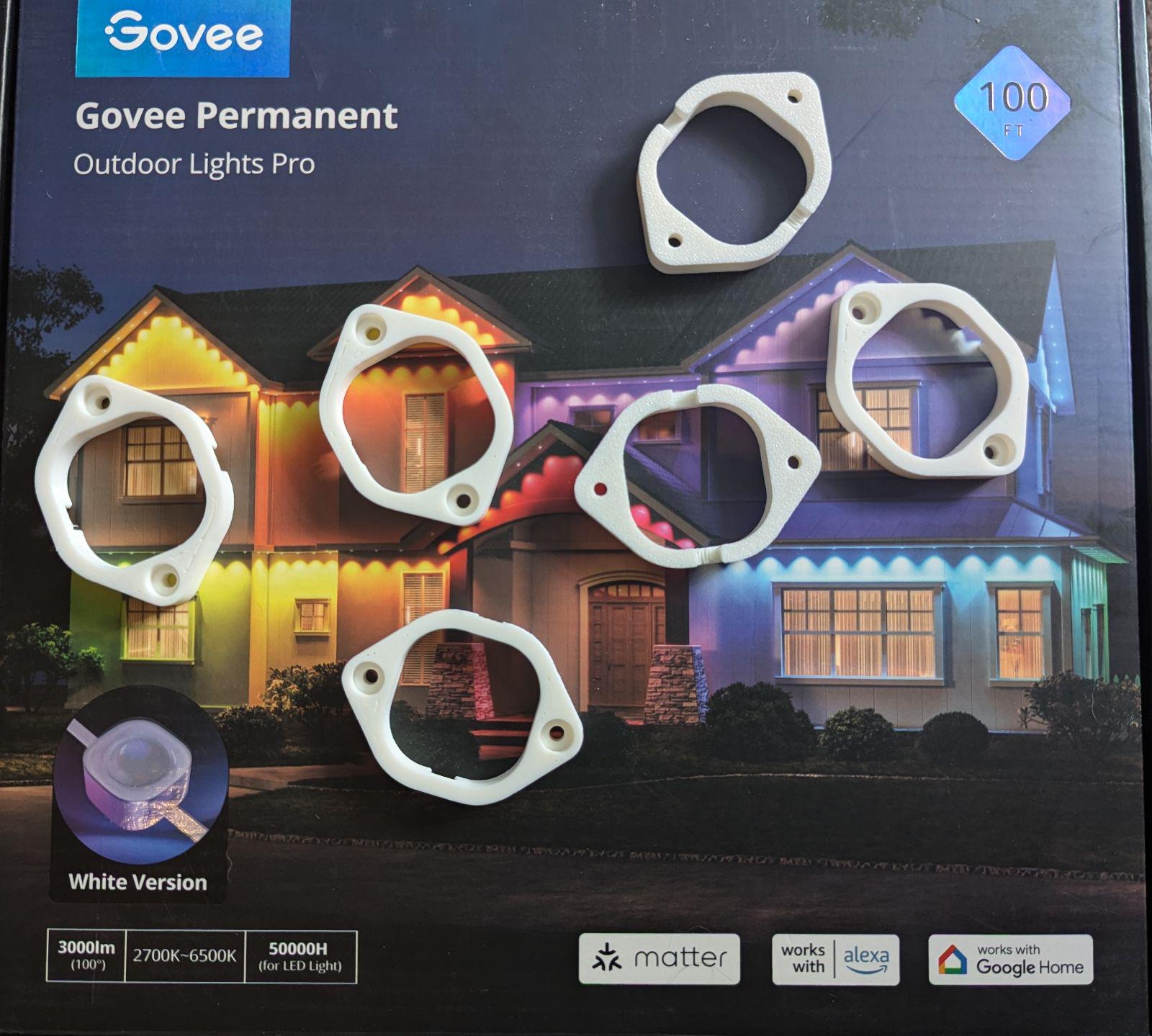Govee PRO Permanent Outdoor Lights (H706) Mount Bracket Clip | Outdoor ...