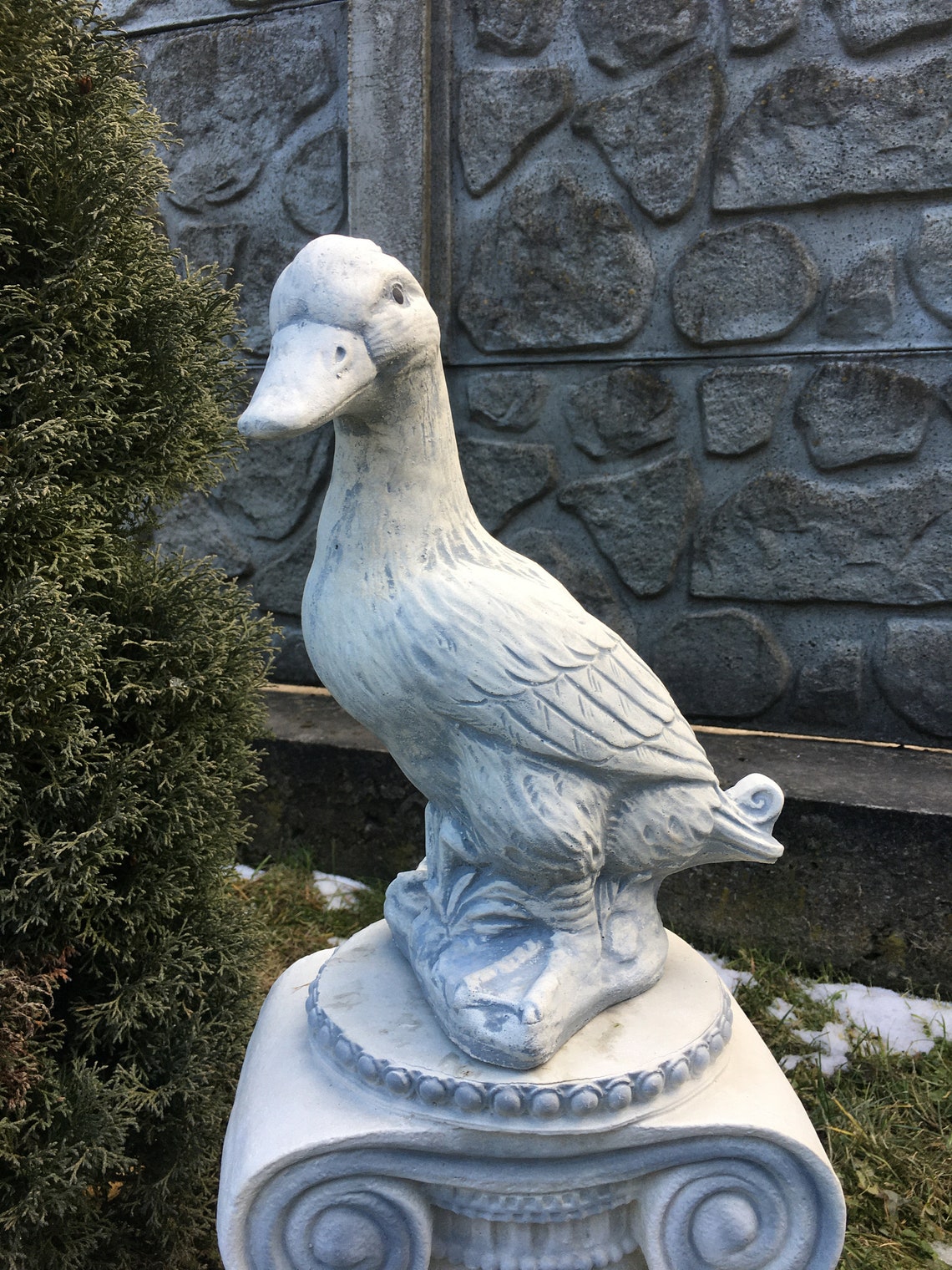 Goose giftConcrete Goose Statue Animal Theme Garden Statue | Etsy