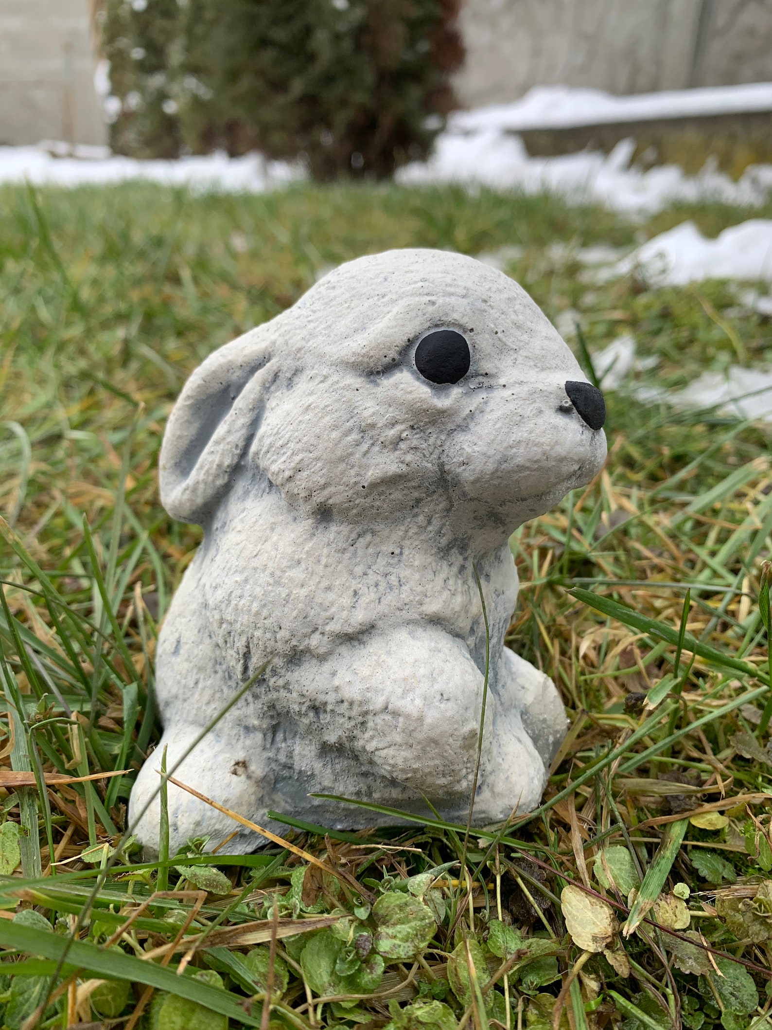 Garden Rabbit Garden Statues Hare outdoor sculpture Lawn | Etsy