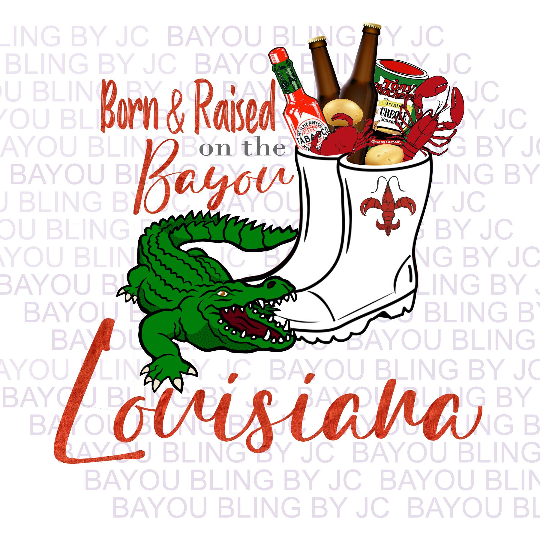 Born and Raised on the Bayou PNG - Etsy