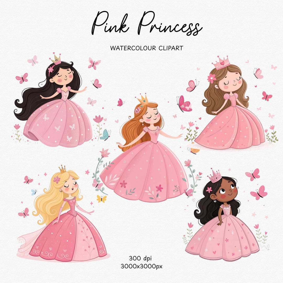 Princess, Pink Princess Clipart, Magical Princess, Princess Vibes ...