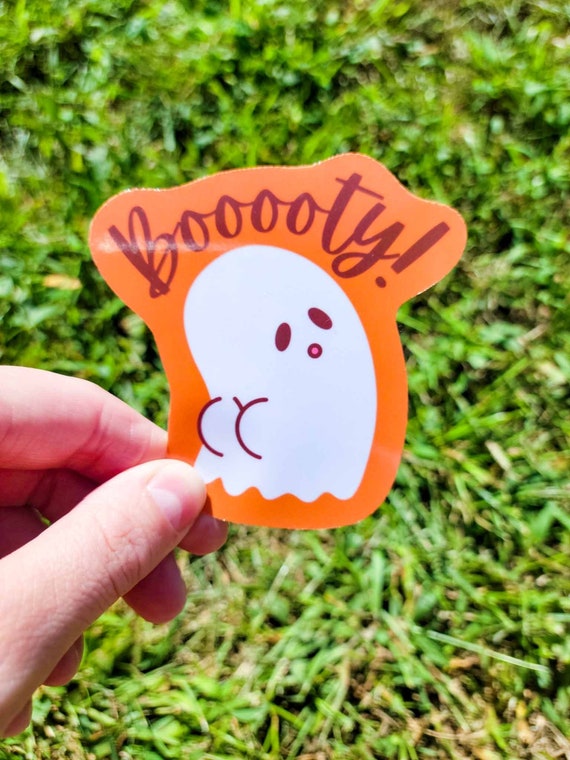 Cute Ghost Booty Sticker Ghost Sticker Halloween Sticker - Etsy