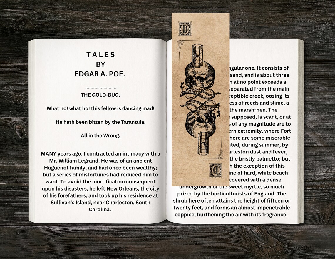 Bookmark Skull Printable With a Spooky Twist - Skull Lover's Delight ...