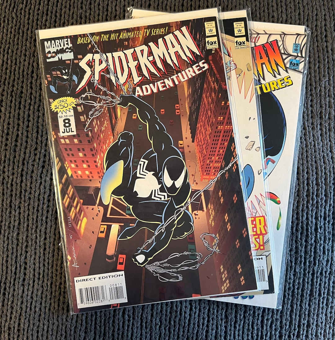 Spider-man Adventure 8-10 black Suit Saga symbiote Saga very Fine/near ...