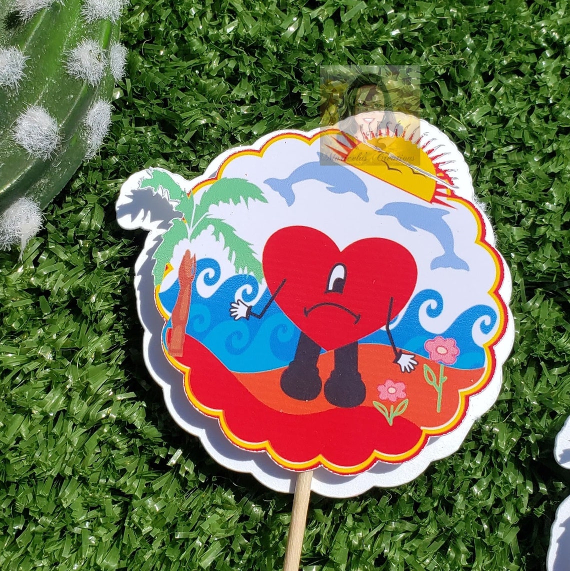 Bad Bunny Cupcake Toppers Benito toppers Un verano sin ti - Etsy México