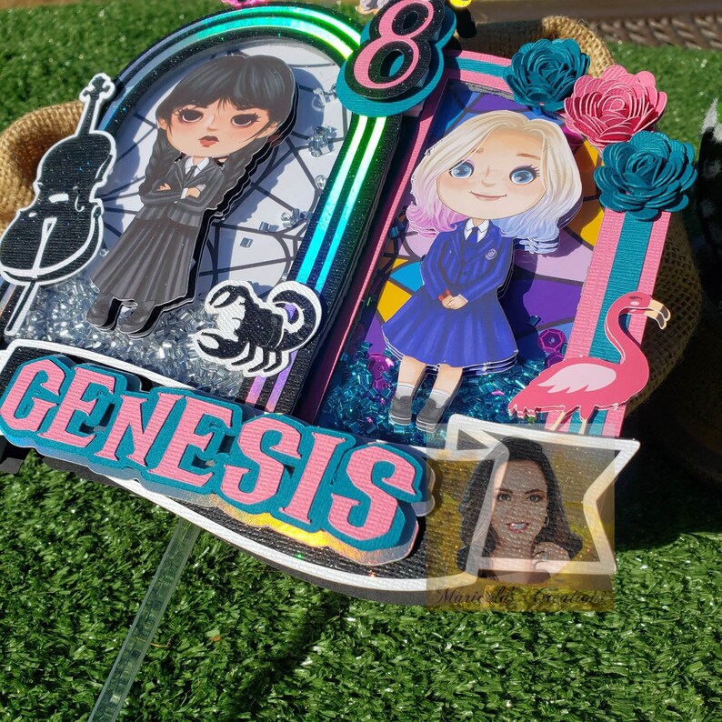 Wednesday Cake Topper Wednesday Birthday Party Wednesday - Etsy