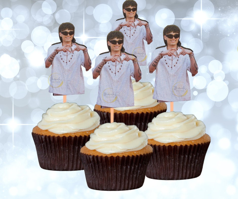 Peso Pluma Cupcake Toppers, Peso Pluma Party, Peso Pluma Party ...
