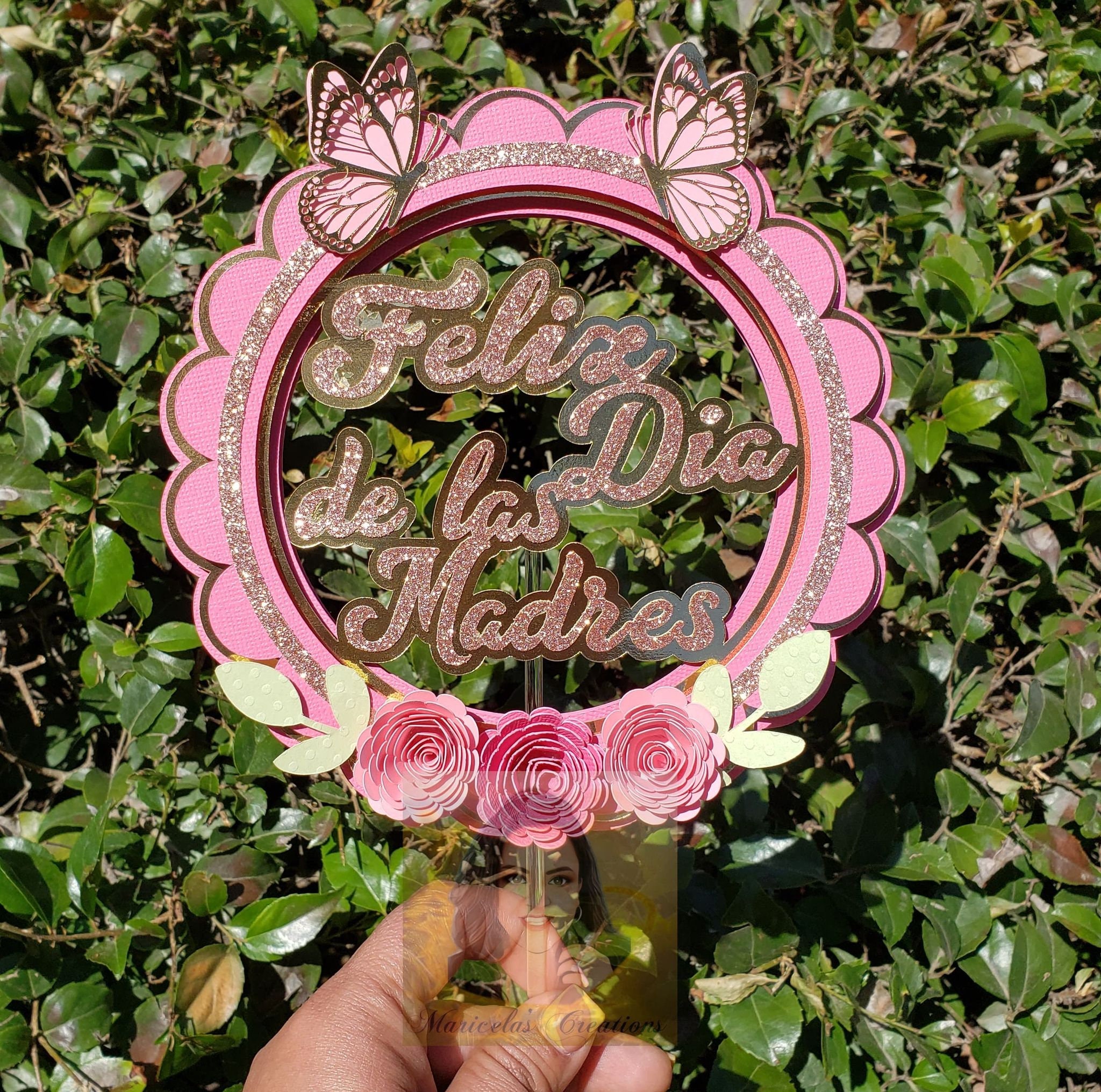 Mother's Day Cake Topper Día De Las Madres Feliz Día De - Etsy