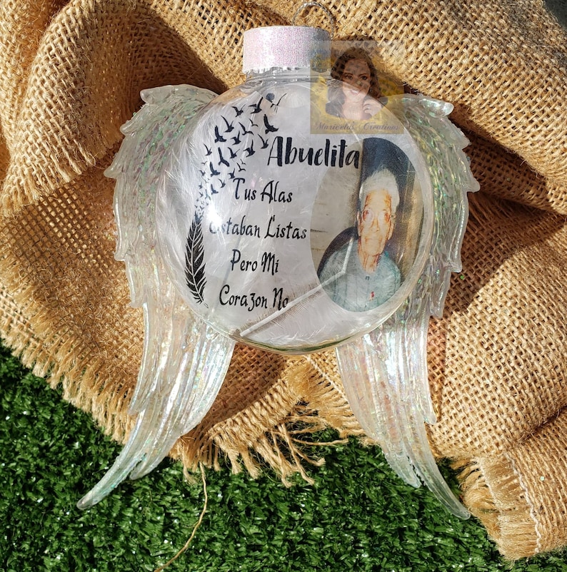 Memorial Ornament, Christmas in Heaven, Floating Ornament, Esfera Del ...