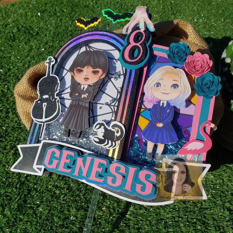 Wednesday Cake Topper Wednesday Birthday Party Wednesday - Etsy