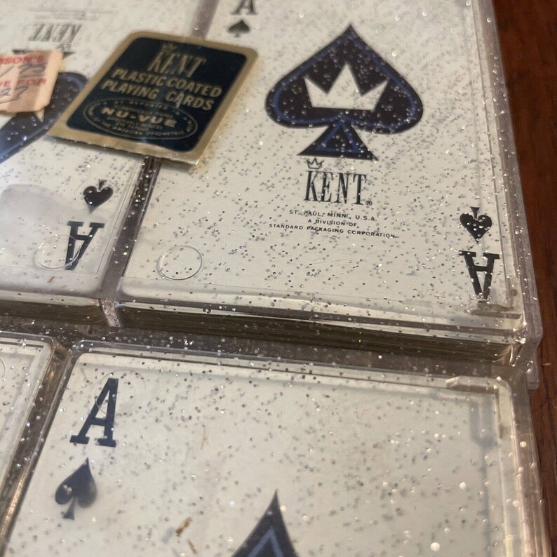 Kent Plastic Coated Playing Cards, Double Deck Cards, Set of 3 Pairs ...