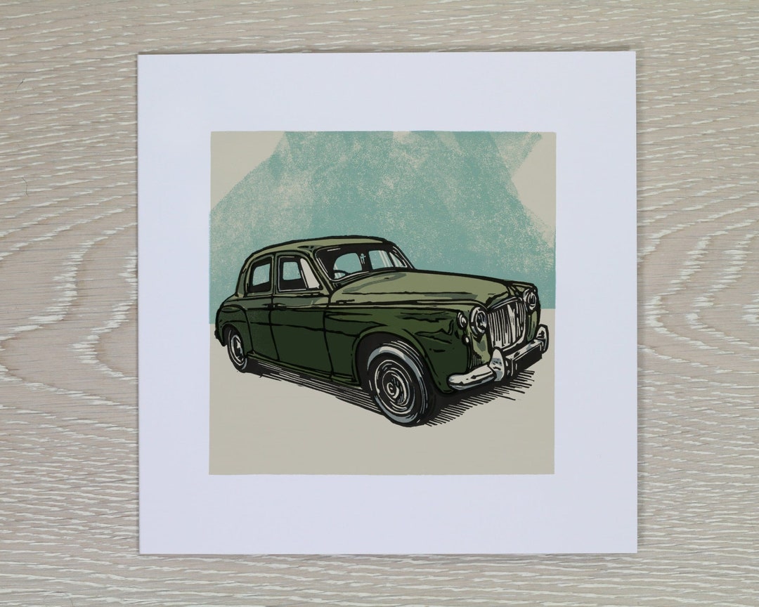 Rover P4 Classic Car Greetings Card - Etsy