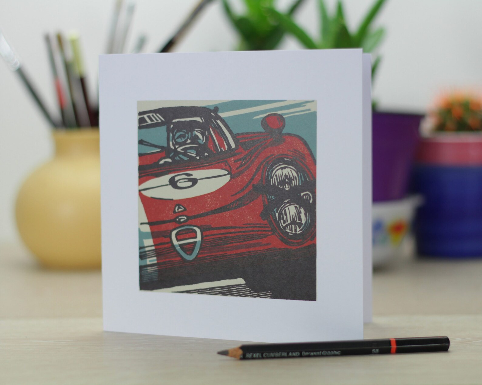 Alfa Romeo Sports Racing Car Greetings Card - Etsy