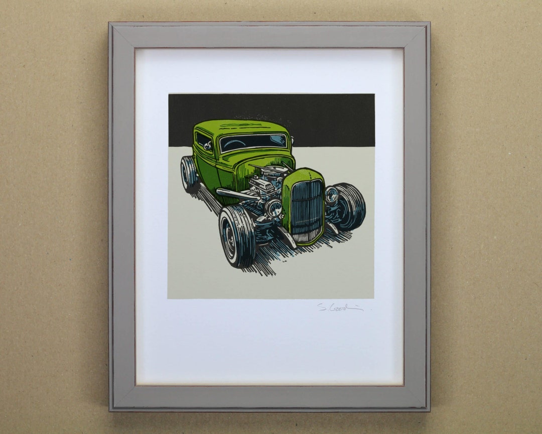 Hot Rod Art Print - Etsy