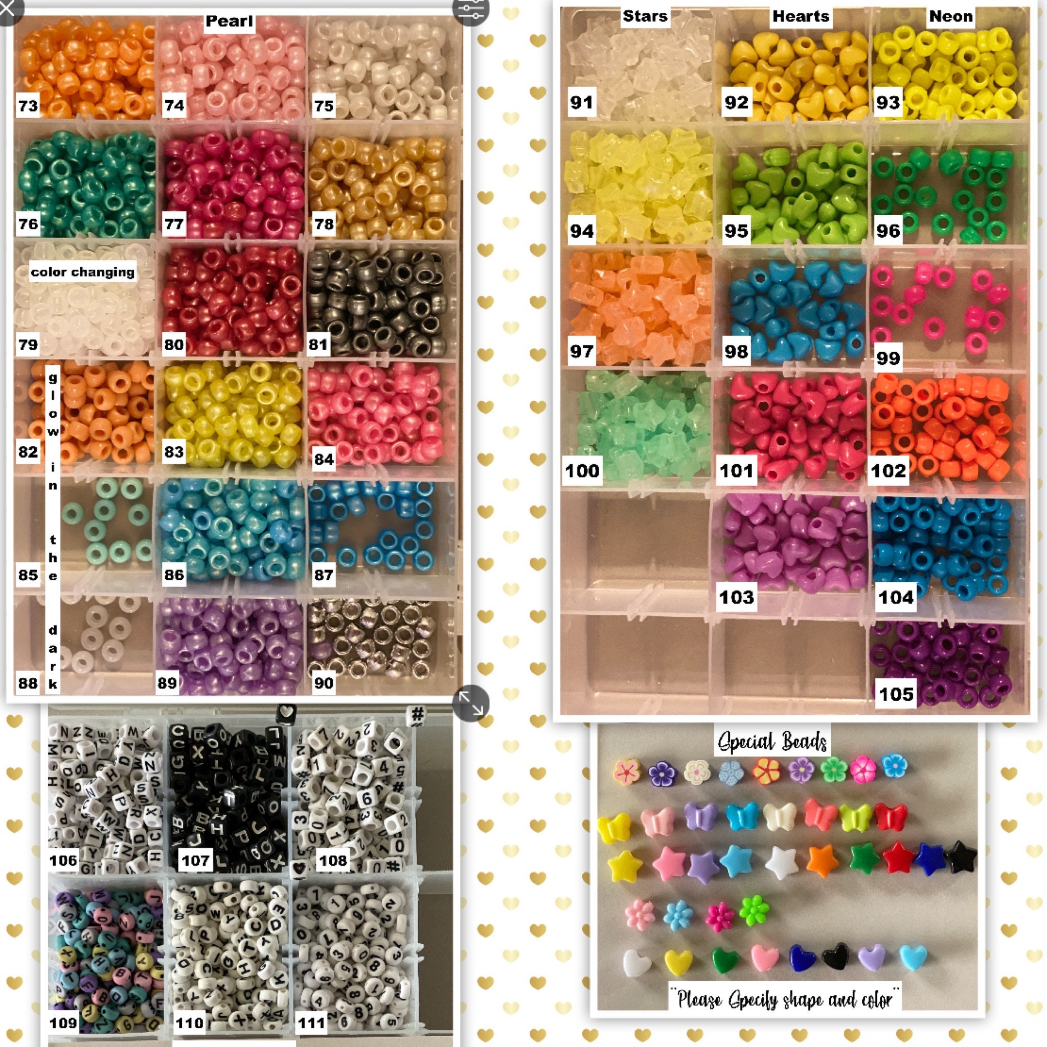 Multi Stitch Kandi Cuff With Perler Add-on - Etsy