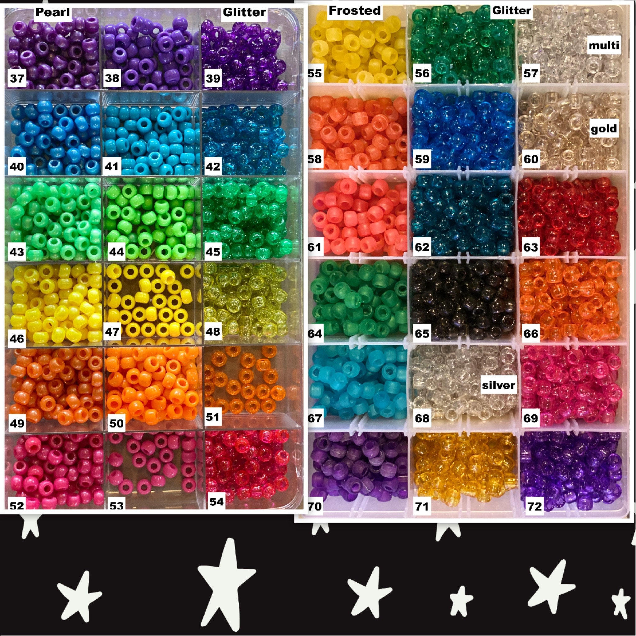 Multi Stitch Kandi Cuff With Perler Add-on - Etsy