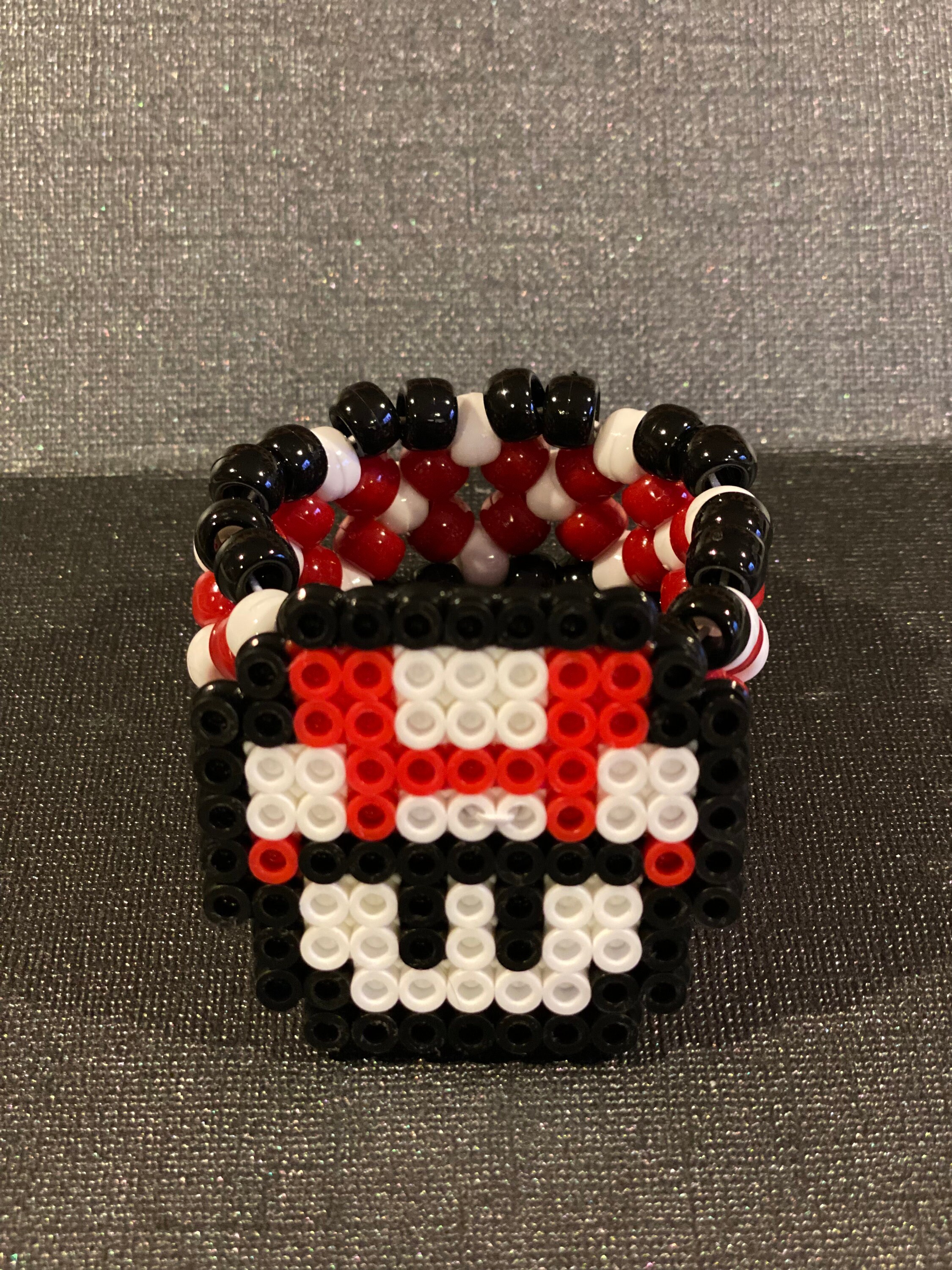 Multi Stitch Kandi Cuff With Perler Add-on - Etsy