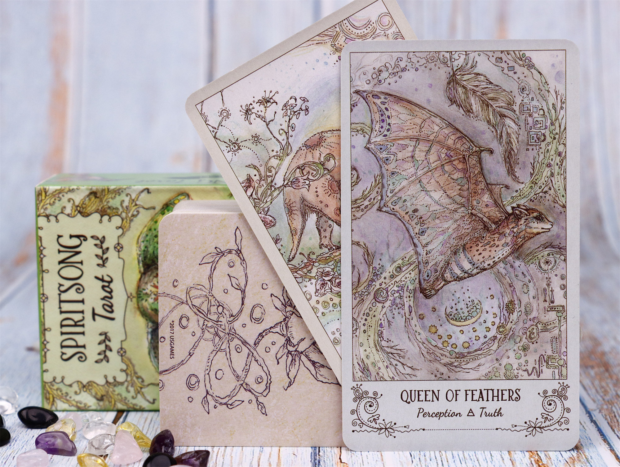 Spirit Song Tarot cards deck 78 cards / Pretty tarot card deck | Etsy