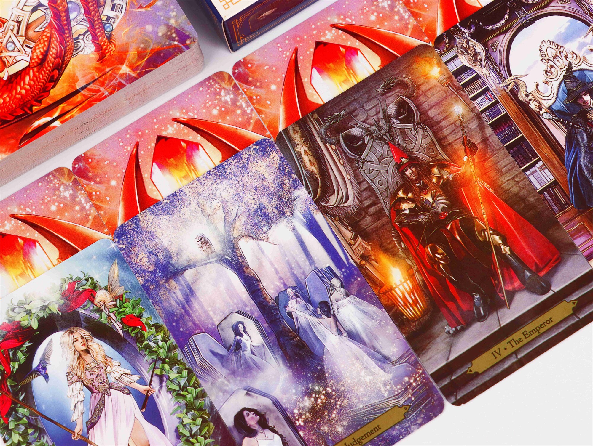 Vintage WIZARDS tarot cards deck 78 cards Pretty tarot deck | Etsy