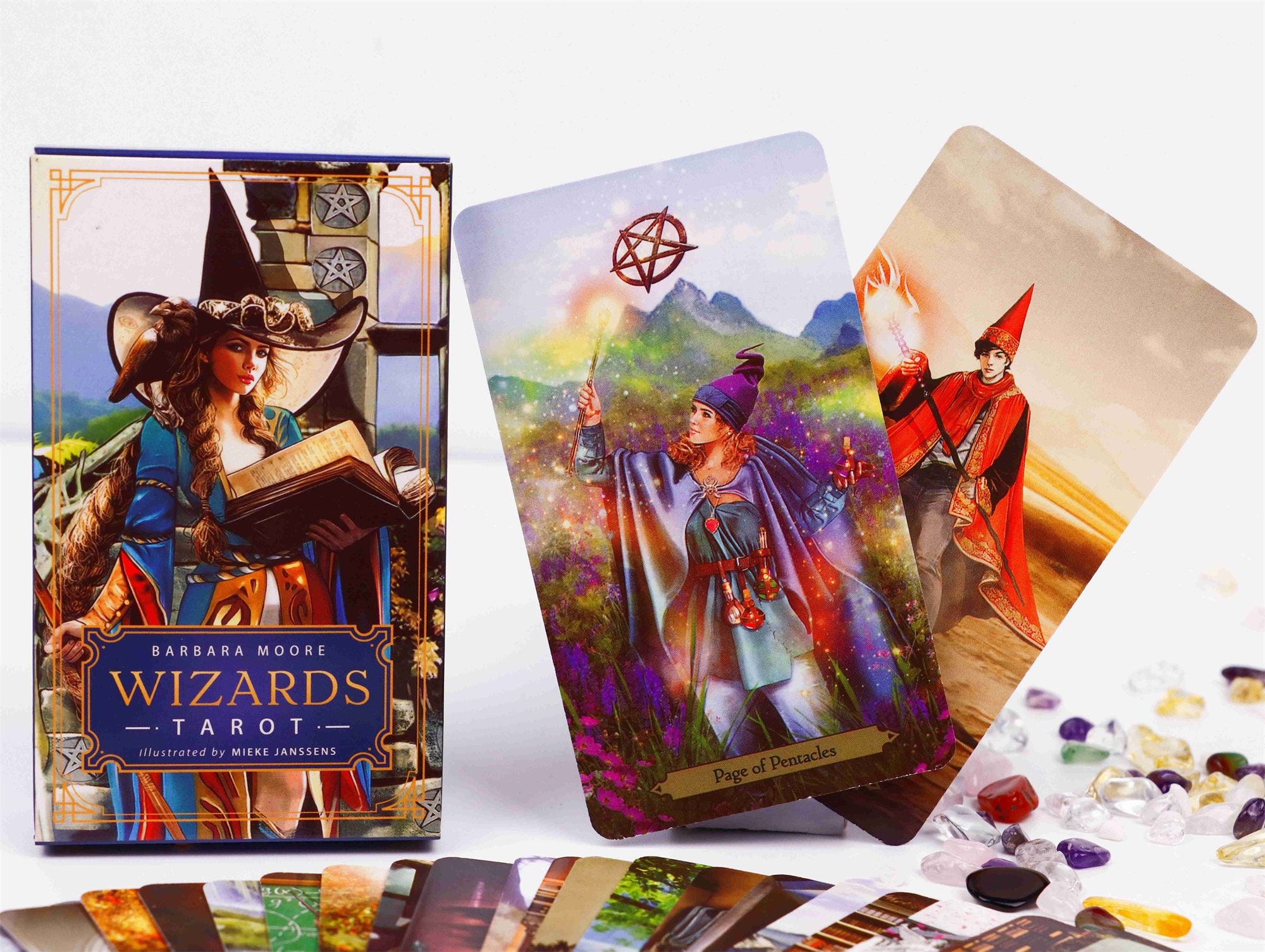 Vintage WIZARDS tarot cards deck 78 cards Pretty tarot deck | Etsy