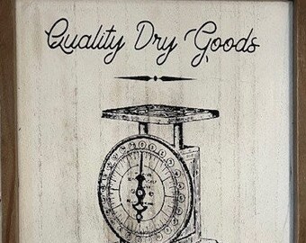 Supermarket and Dry Goods Wood Sign Hand Made Wooden Decor - Etsy