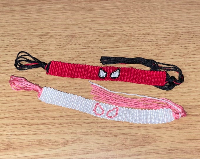 Spider-man/ Spider-gwen Friendship Bracelet/ Bookmark /keyring - Etsy