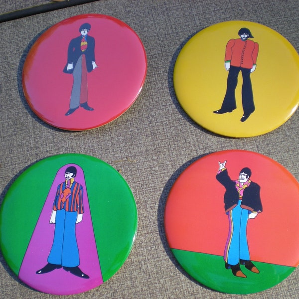 Yellow Submarine Buttons - Etsy