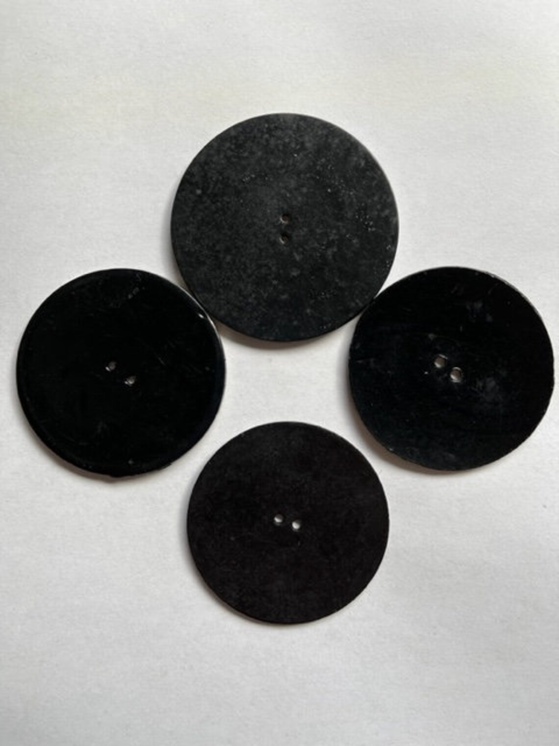 Celluloid Button , Four Assorted Vintage Celluloid Coat Buttons Pressed ...