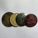 Celluloid Button , Four Assorted Vintage Celluloid Coat Buttons Pressed ...