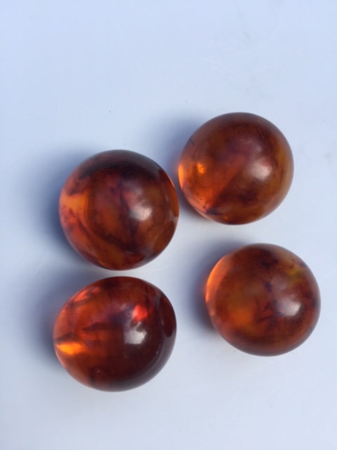 Set of Four Vintage Tortoise Shell Bakelite Buttons - Etsy