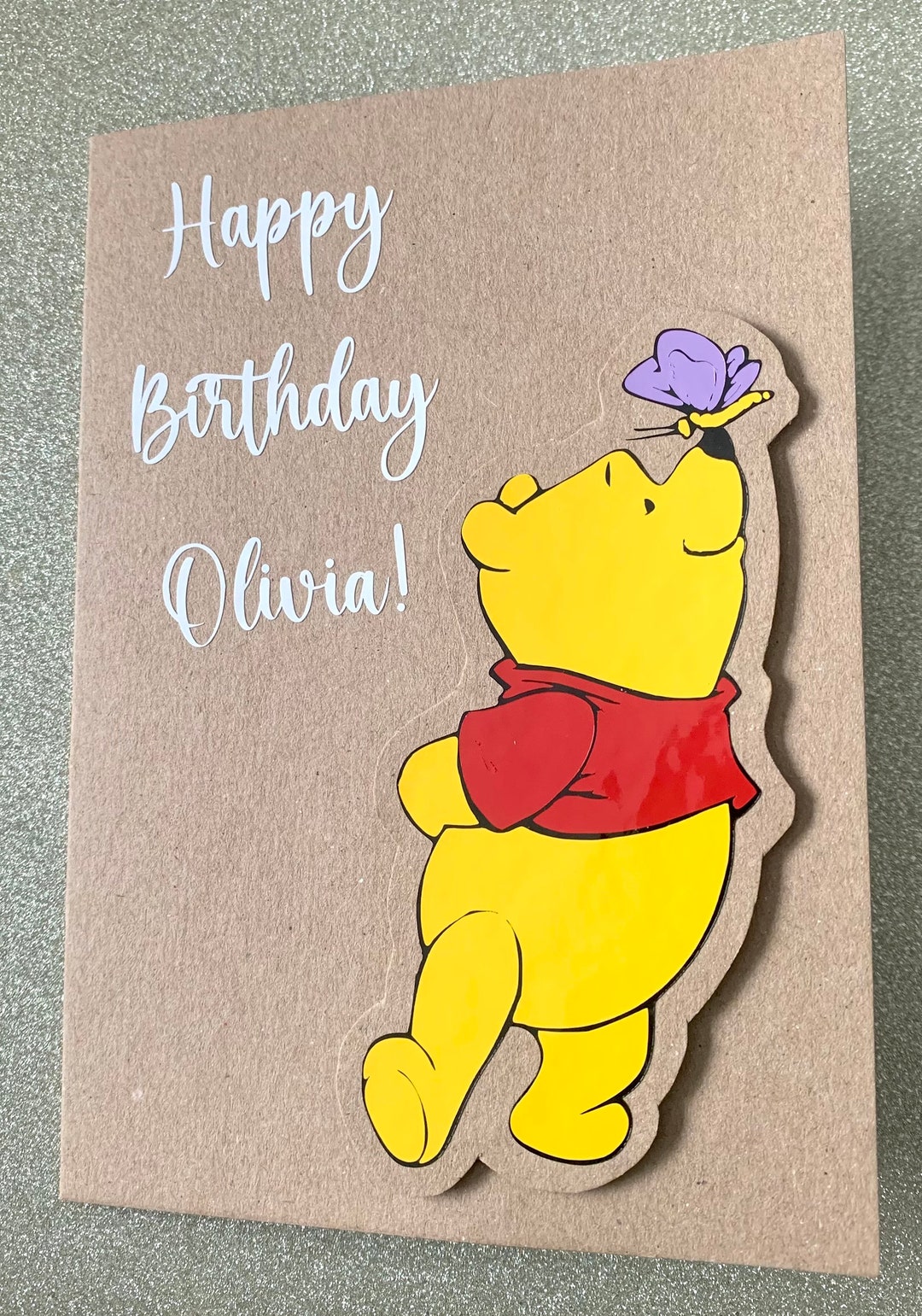 Personalised Winnie the Pooh and Friends Birthday Card for Adults and ...