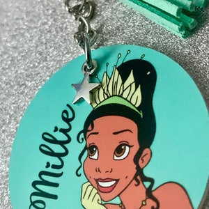 Tiana, Princess and the Frog! Disney Inspired Personalised Keyring ...